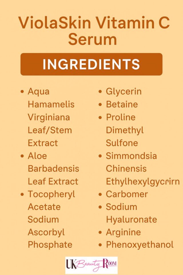 Viola Skin Anti-Ageing Vitamin C Serum Review - UK Beauty Room