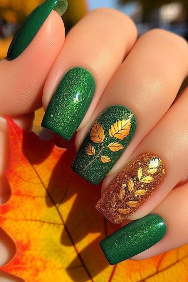 21 Stunning Green Nail Designs to Rock This Fall 2025