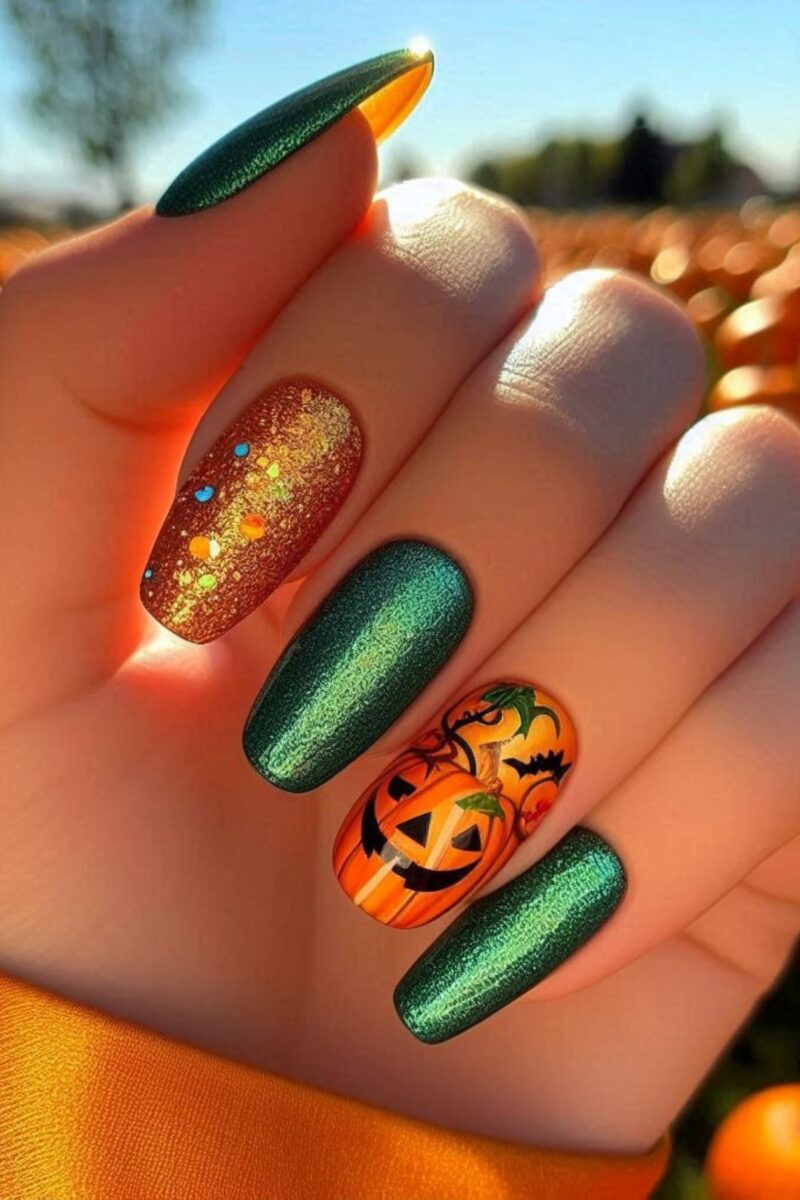 21 Stunning Green Nail Designs to Rock This Fall 2025