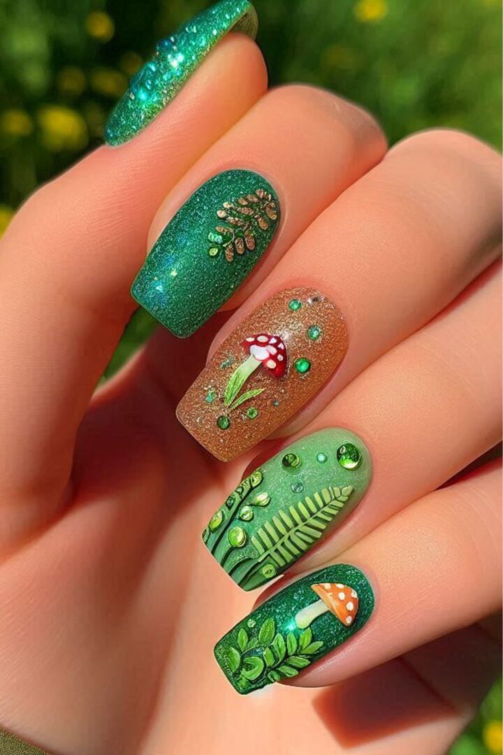 21 Stunning Green Nail Designs to Rock This Fall 2025