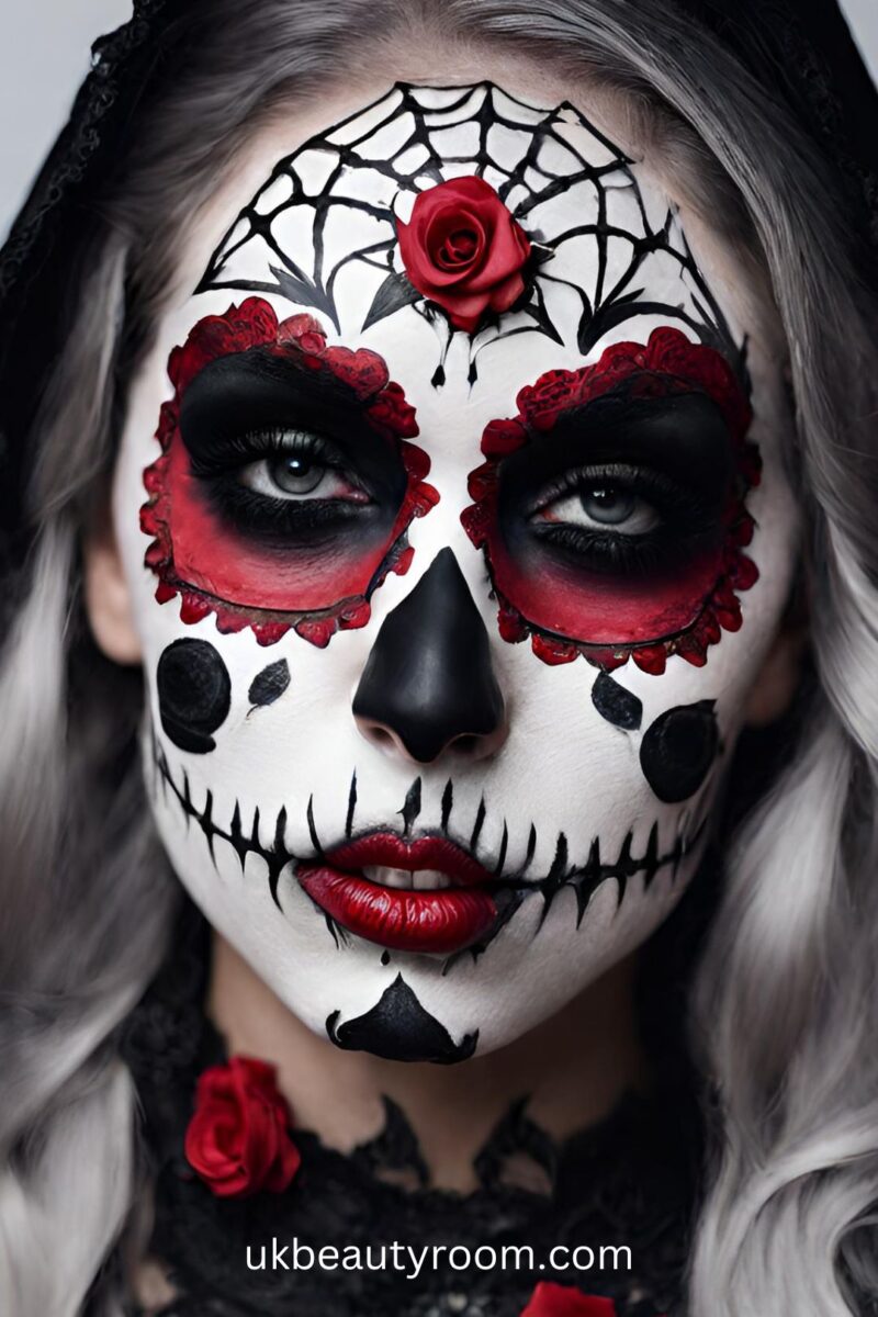 17 Pretty Sugar Skull Makeup Ideas for Halloween