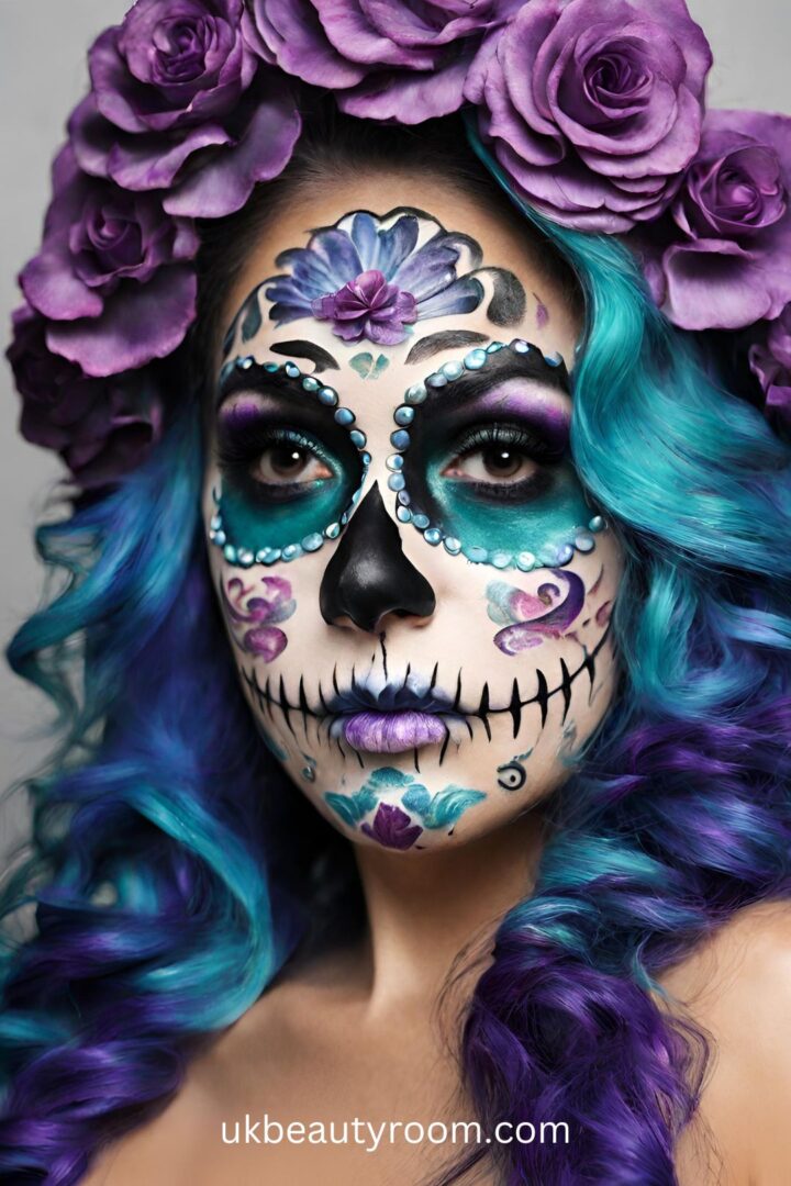 17 Pretty Sugar Skull Makeup Ideas for Halloween