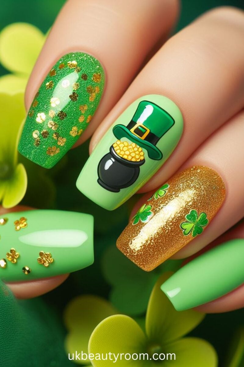 17 Cute Ideas for St. Patrick’s Day Nails in 2025