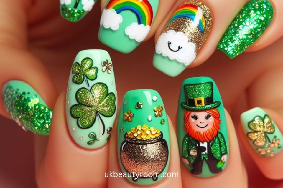 17 Cute Ideas for St. Patrick’s Day Nails in 2025