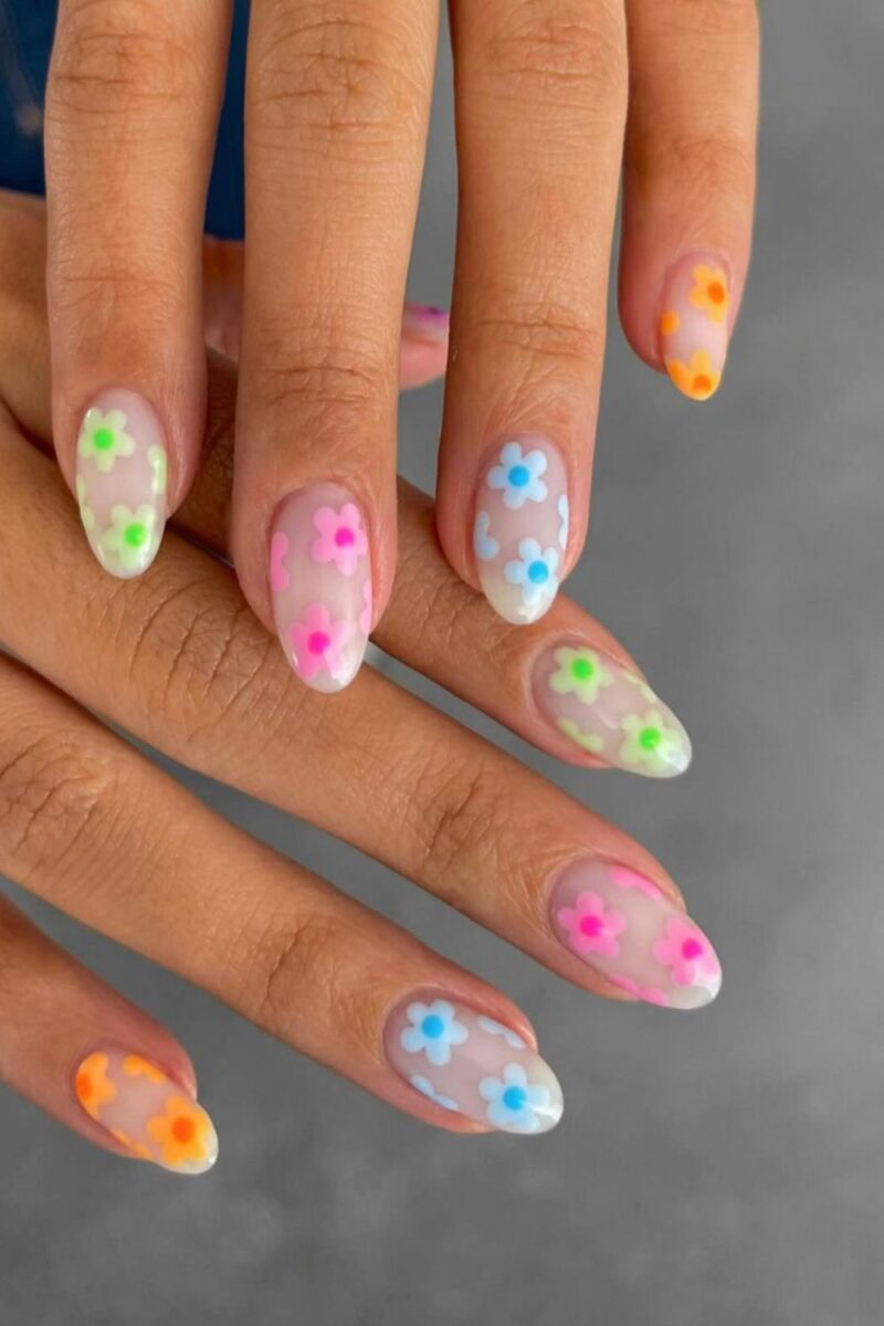 59 Flower Nail Designs You'll Absolutely Love!