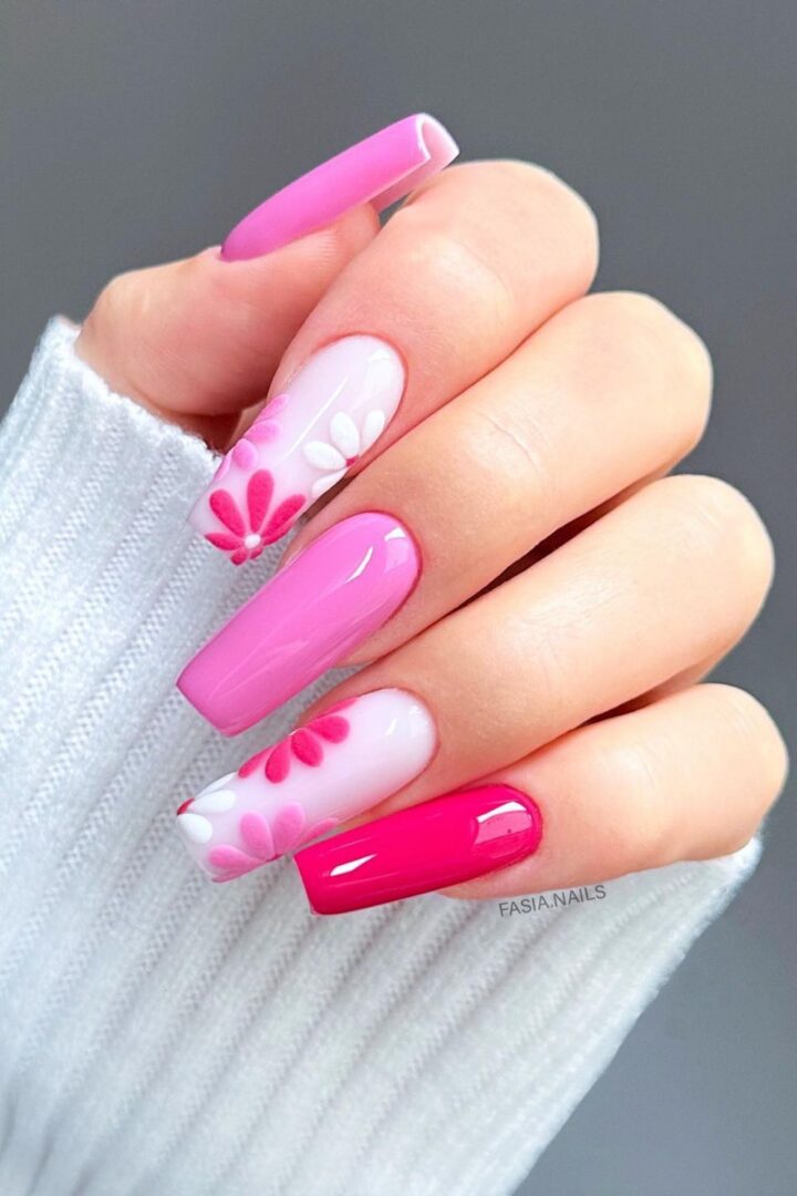 59 Flower Nail Designs You'll Absolutely Love!