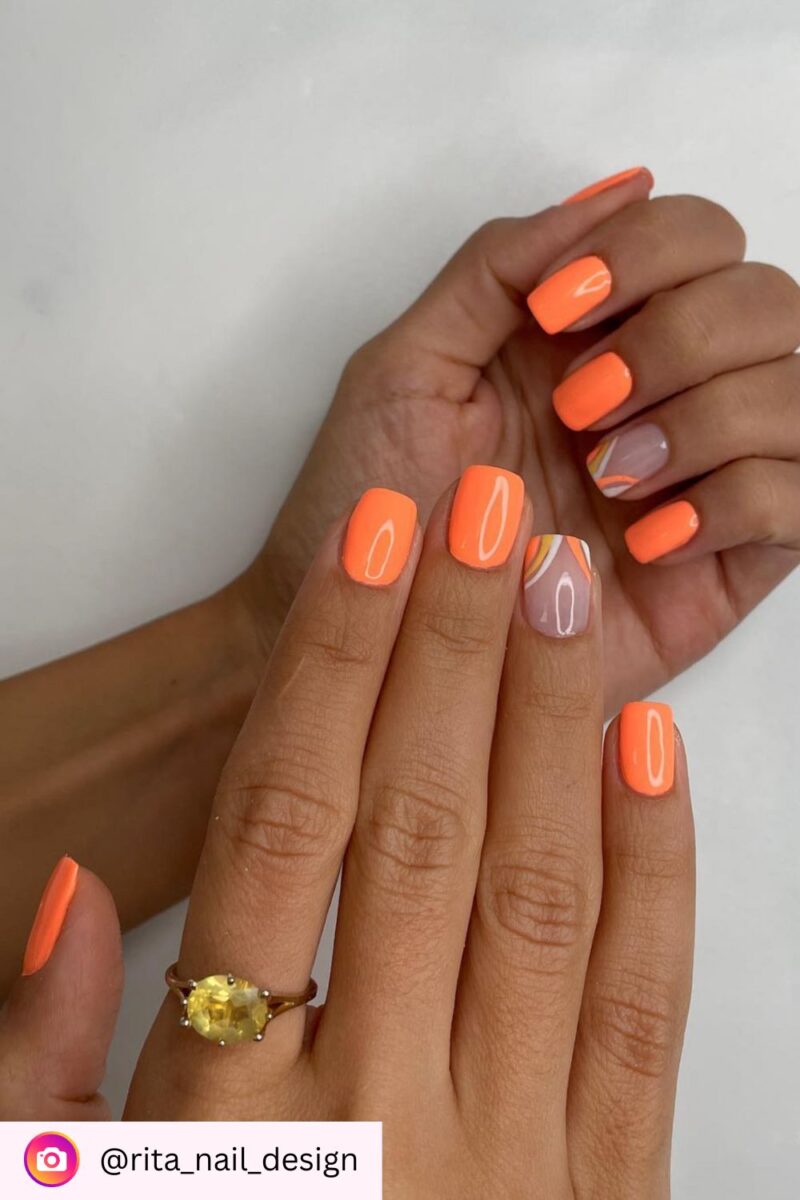 21 Vibrant Orange Nail Designs to Brighten Your Day!