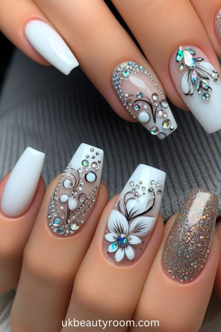 45 Glamorous White Nail Designs for Instant Elegance in 2025!