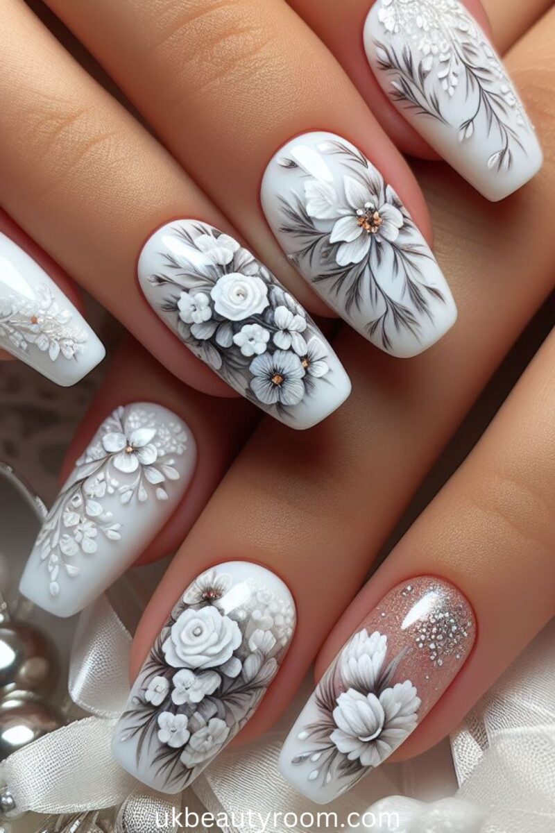 45 Glamorous White Nail Designs for Instant Elegance in 2025!