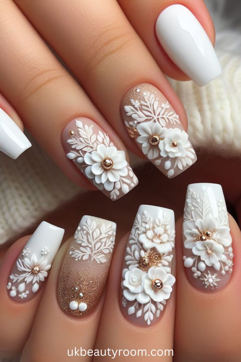 45 Glamorous White Nail Designs for Instant Elegance in 2025!