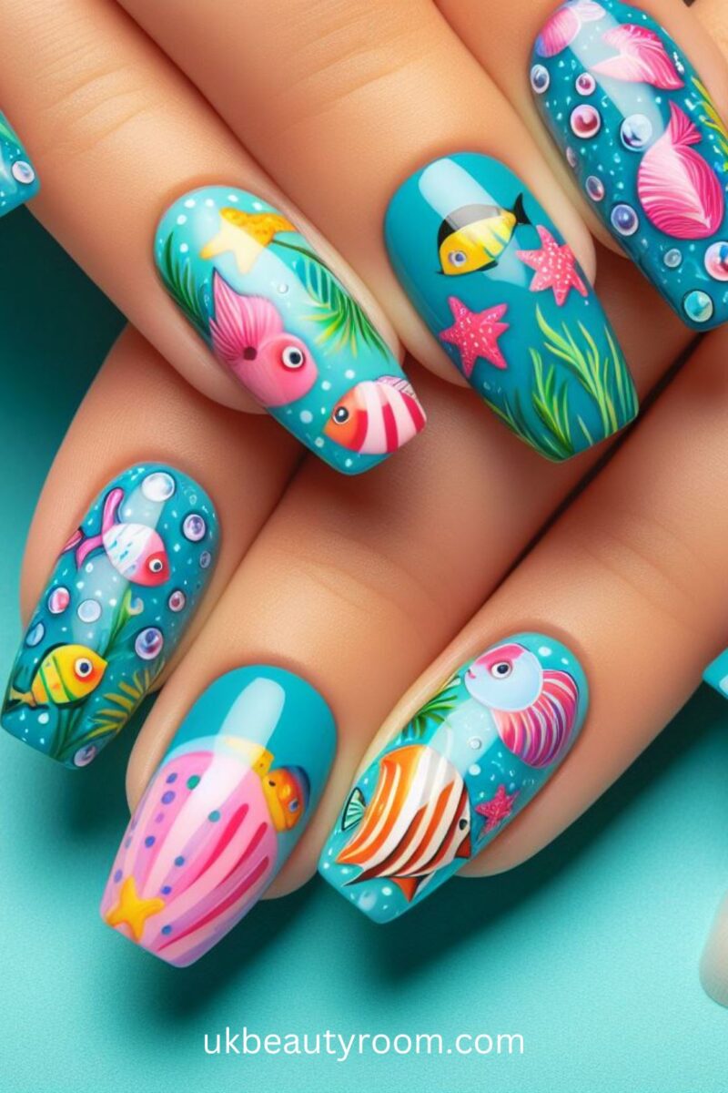 21 Tropical Nail Ideas to Brighten Your Look