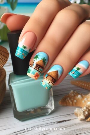 21 Tropical Nail Ideas to Brighten Your Look