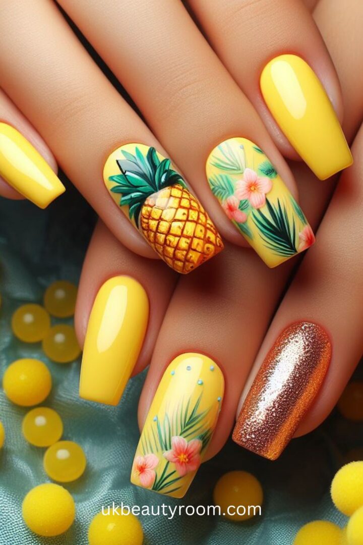 21 Tropical Nail Ideas to Brighten Your Look