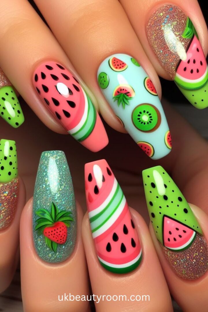 21 Tropical Nail Ideas to Brighten Your Look