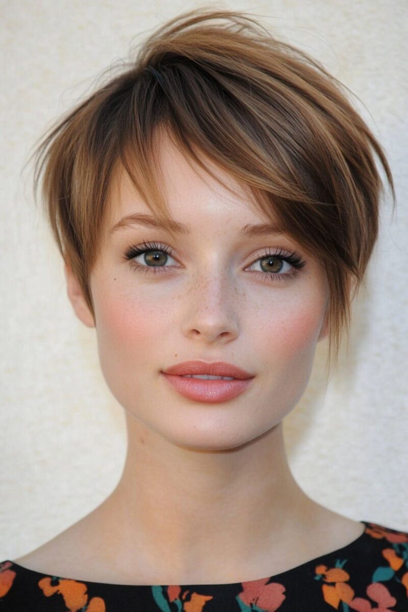 31 Flattering Short Hairstyles for Women with Round Faces