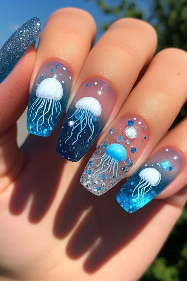 63 Sea-Inspired Nails for a Fresh, Coastal Vibe