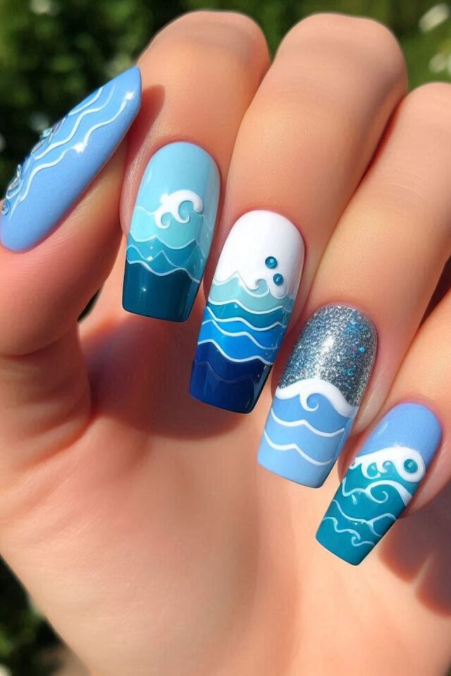 63 Sea-Inspired Nails for a Fresh, Coastal Vibe