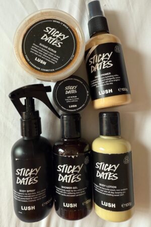 LUSH Sticky Dates Review: A Delicious Toffee Shower Routine!