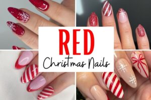 100+ Red Christmas Nails for a Festive Winter Look