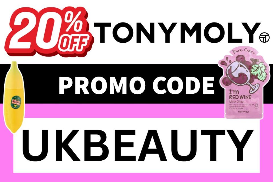 TONYMOLY Discount Code: UKBEAUTY for 20% off